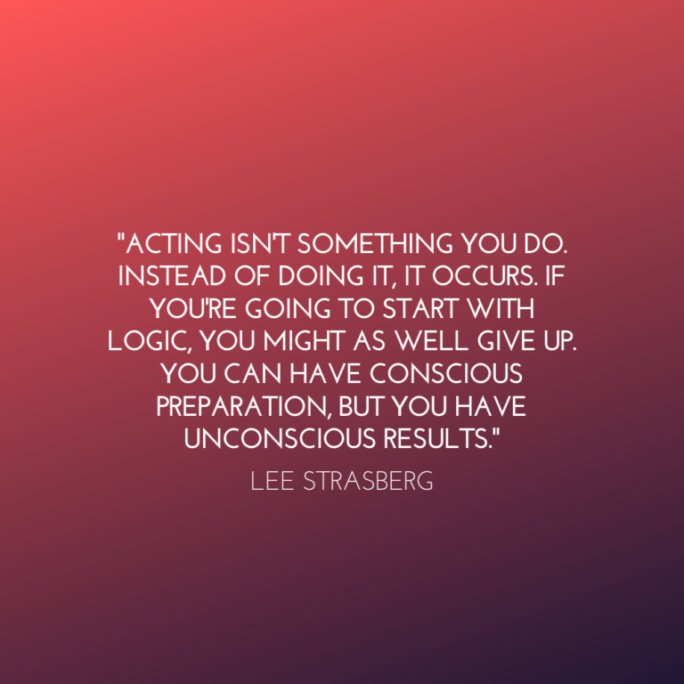 50 Great Acting Quotes | StageMilk