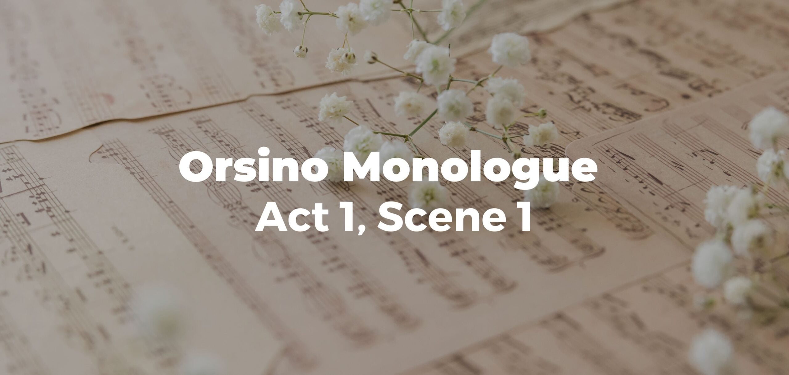 Orsino Monologue (Act 1, Scene 1) | Shakespeare Monologues Unpacked